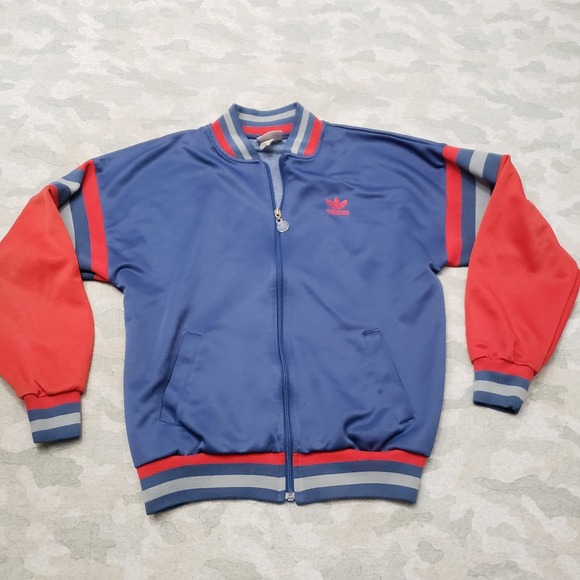 adidas | Jackets & Coats | Vintage Adidas Track Jacket Mens Blue 8s ...